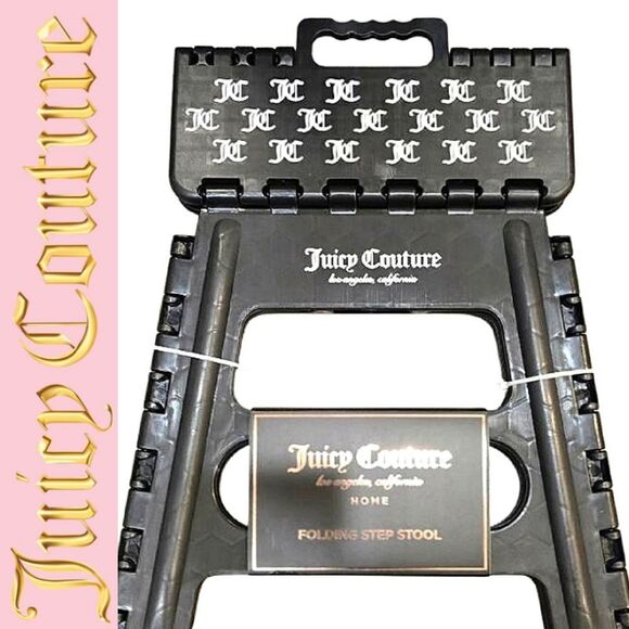 Juicy Couture | Other | Juicy Couture Home Jc Logo Folding Step Stool ...